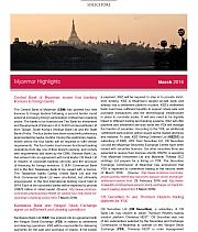 Myanmar Highlights | Central Bank of Myanmar