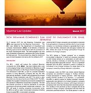 Myanmar Law Updates | Charltons Myanmar